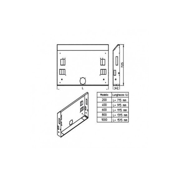 Cassaforma per Ventilconvettore Incasso SLI E RSI 1000 Innova in ...