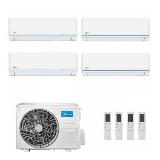 Climatizzatore Midea Quadri Split Evolution 12000 + 12000 + 12000 + 12000 Btu A++ M5OE-42HFN8-Q ...