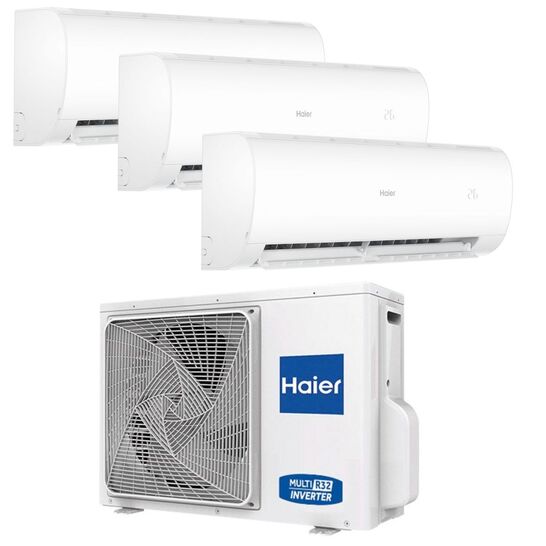 Climatizzatore Trial split Haier Pearl 9000 + 9000 + 9000 Btu Inverter Wifi Classe A++ Gas R32 ...