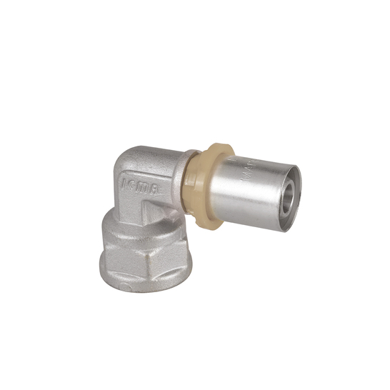 Gomito 16X1/2 Femmina Multistrato A Pressare | Elettroclimaweb