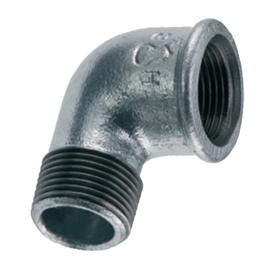 Gomito 3/4" Mf Zincato Ghisa Malleabile | Elettroclimaweb